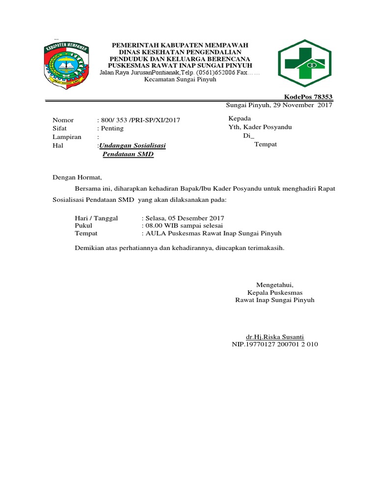 Suran Undangan Recovery | PDF