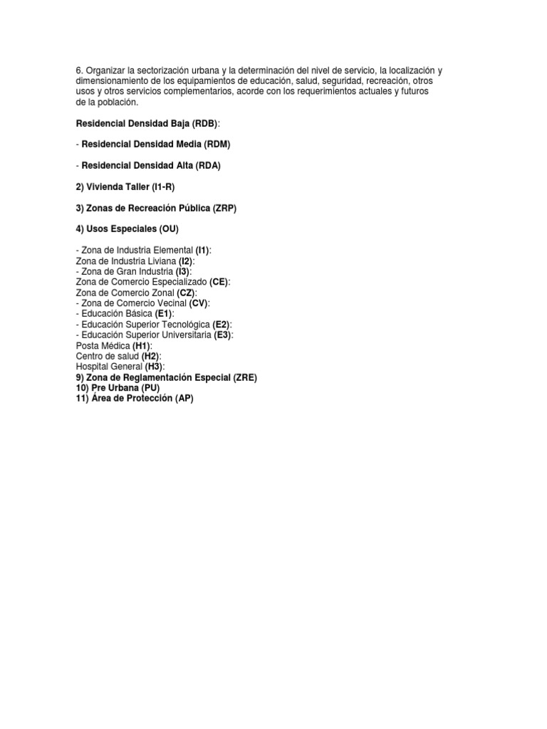 Residencial Densidad Baja (RDB) | PDF