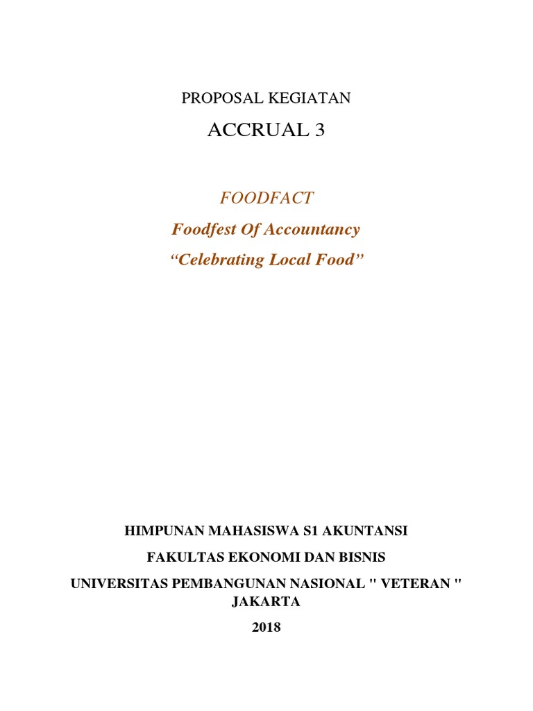 Food Festival Proposal: Celebrating Local Cuisine | PDF