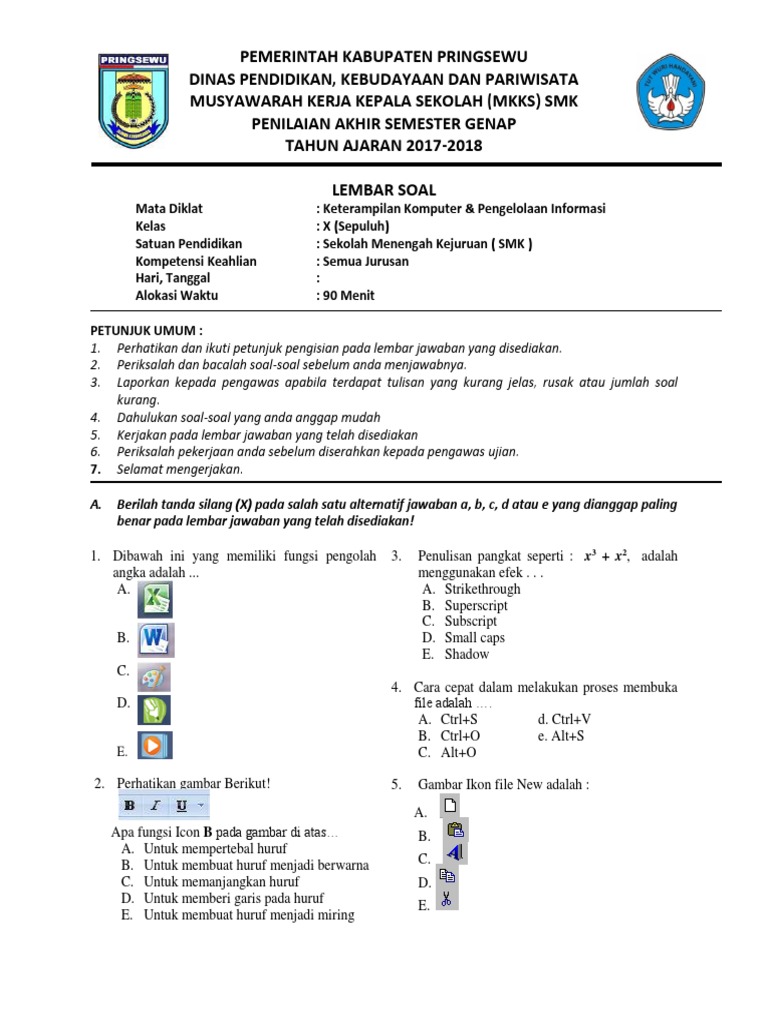 Soal Simdig Semester Genap | PDF