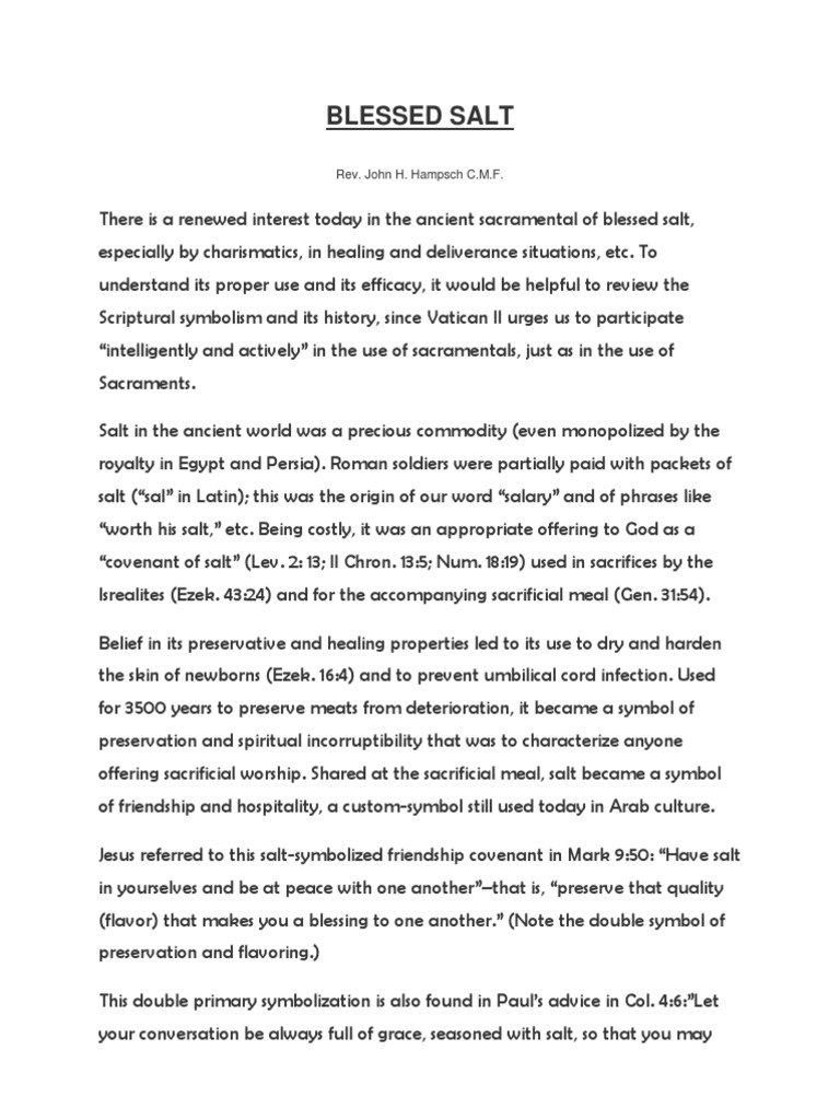 BLESSED-SALT.pdf | Sacraments | Blessing