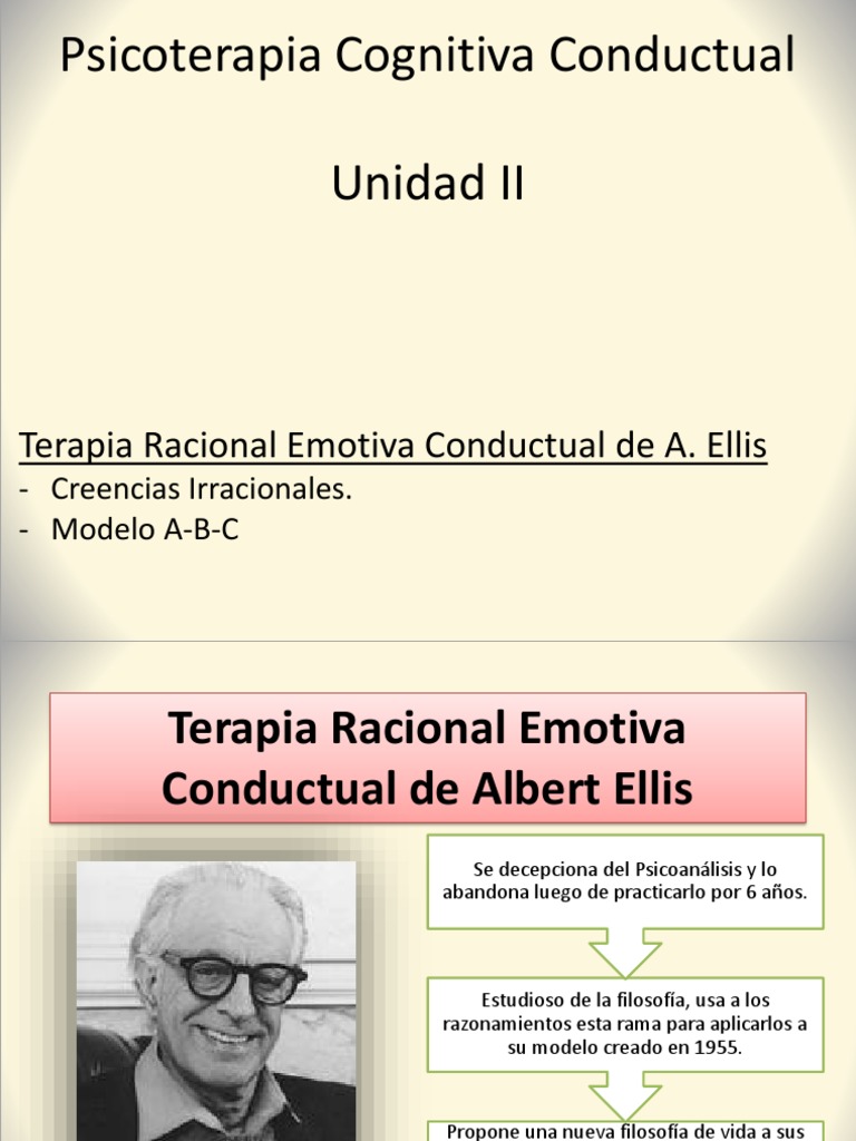 TREC (Ellis) | PDF | Terapia racional de comportamiento emotivo ...