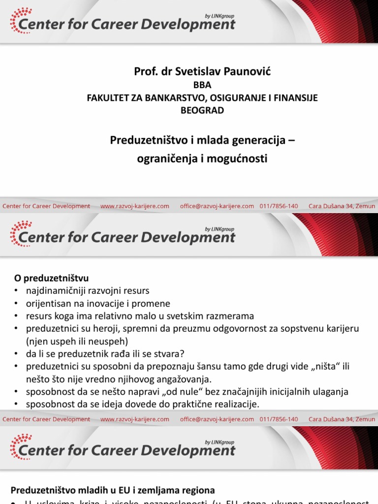 Prof. DR Svetislav Paunovic Prezentacija 1 | PDF
