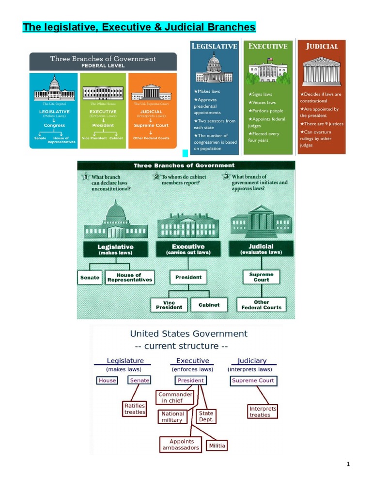 3.4. The Legislative, Executive & Judicial Branches | PDF | Patriot Act ...