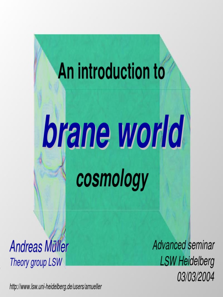 Brane World | PDF | Universe | String Theory
