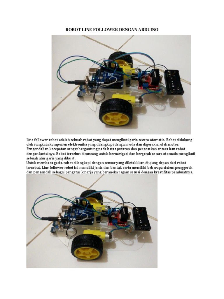 Robot Line Follower Dengan Arduino | PDF