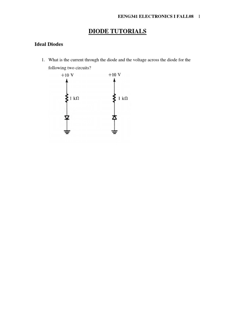 Diode Tutorials | Download Free PDF | Rectifier | Diode