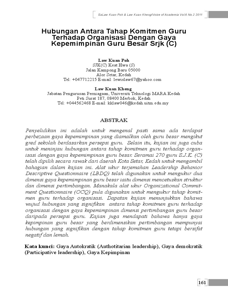 Komitmen Guru PDF | PDF