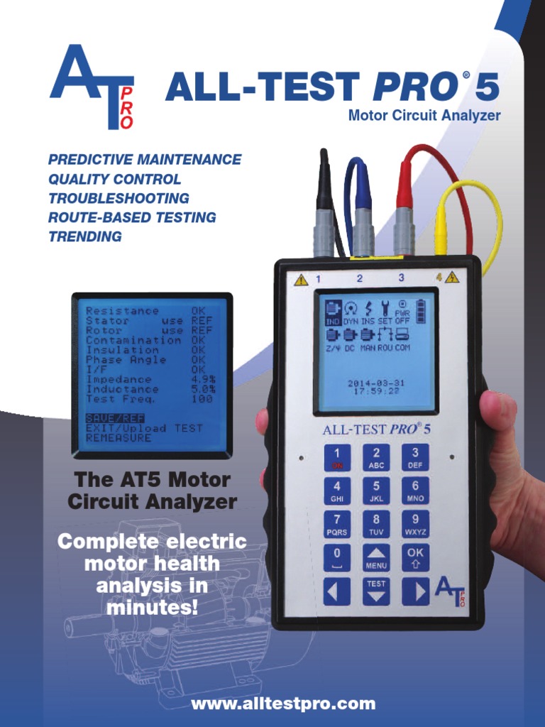 All-Test Pro At5 Brochure r092414 | PDF | Electric Motor | Electric ...