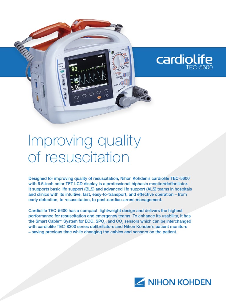 Cardiolife TEC-5600: A Compact Defibrillator for Improving ...
