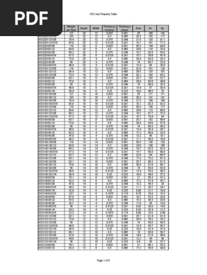 AISC Propiedades Y Pesos V14 TOTAL PDF Steel Pipe (Fluid, 57% OFF