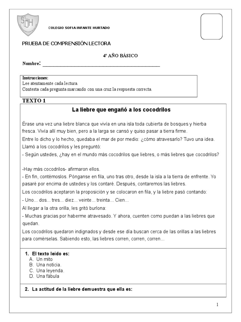 Comprensión lectora: Textos sobre animales | PDF | Oso polar | Inferencia