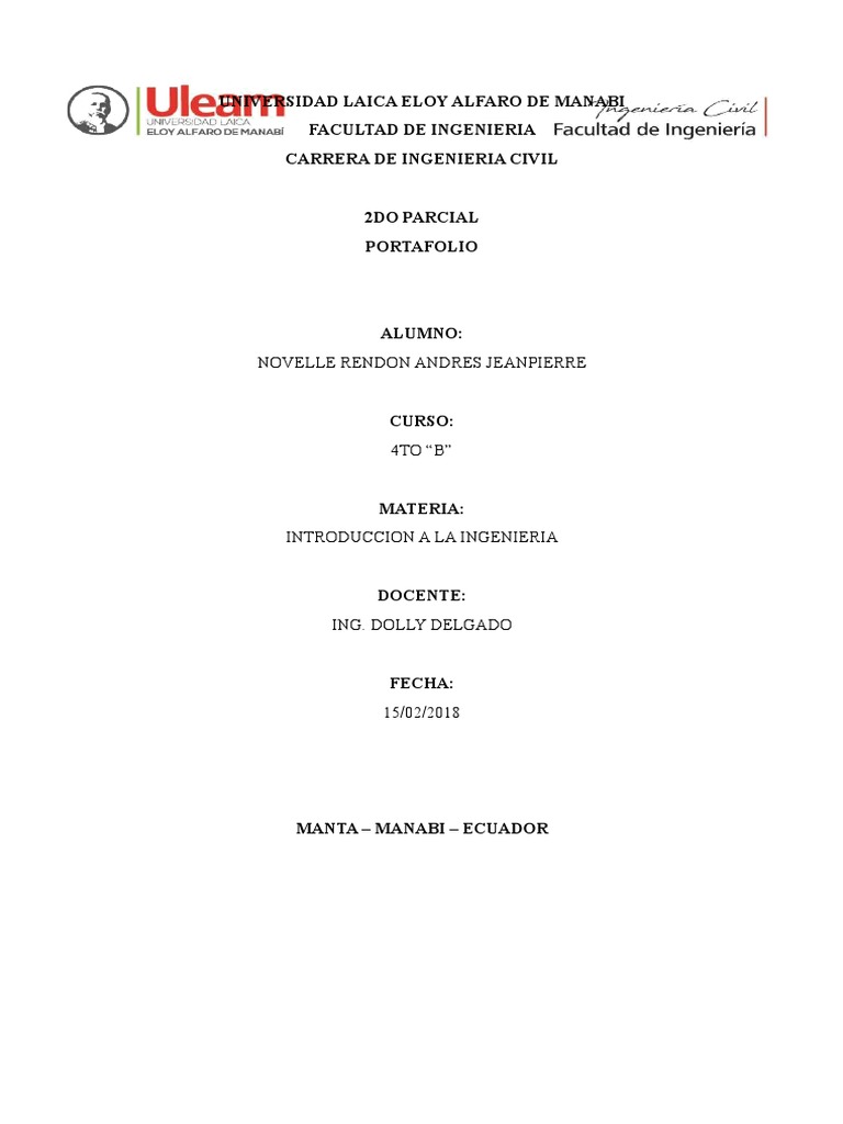 Portada para Informes Uleam | PDF