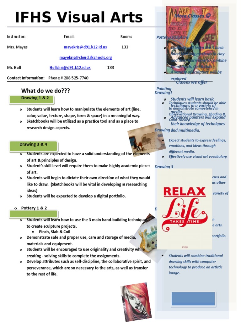 If Visual Arts-Syllabus 17-18 | PDF | Drawing | Paintings