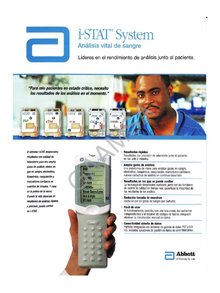 I-Stat Folleto | PDF | Medicine | Clinical Medicine