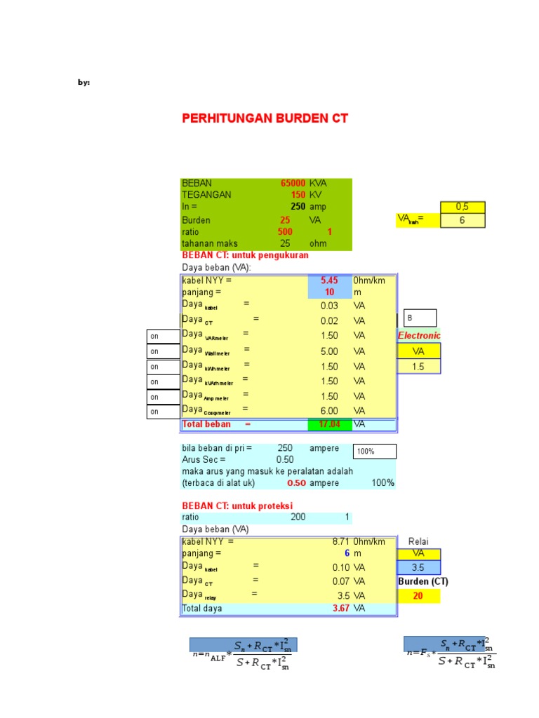Perhitungan CT | PDF