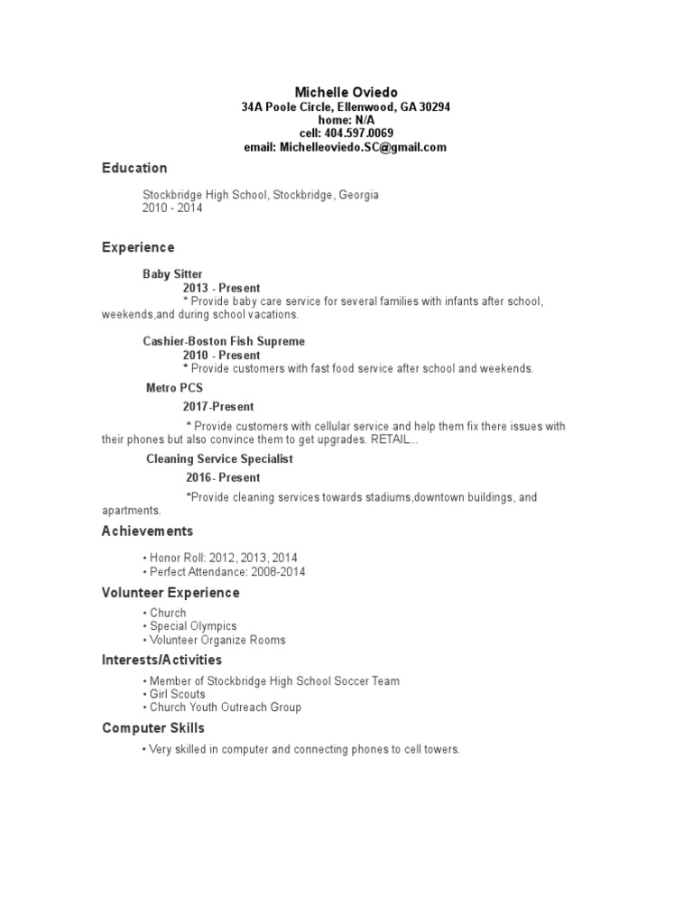 Shs Resume and Reference Template Revised | PDF