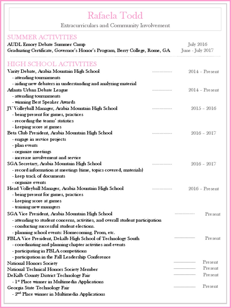 Shortened Resume | PDF | Behavior Modification | Schools