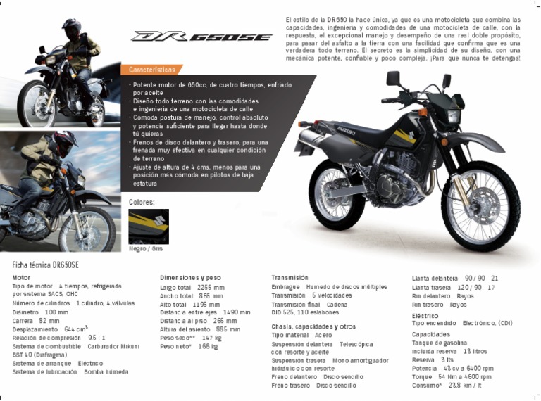Suzuki DR650 | PDF | Motorcycle | Transmission (Mechanics)