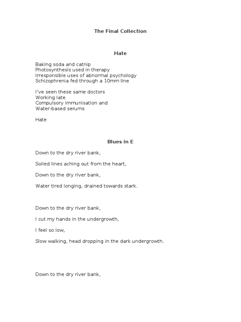 Poetry Set | PDF | Nature