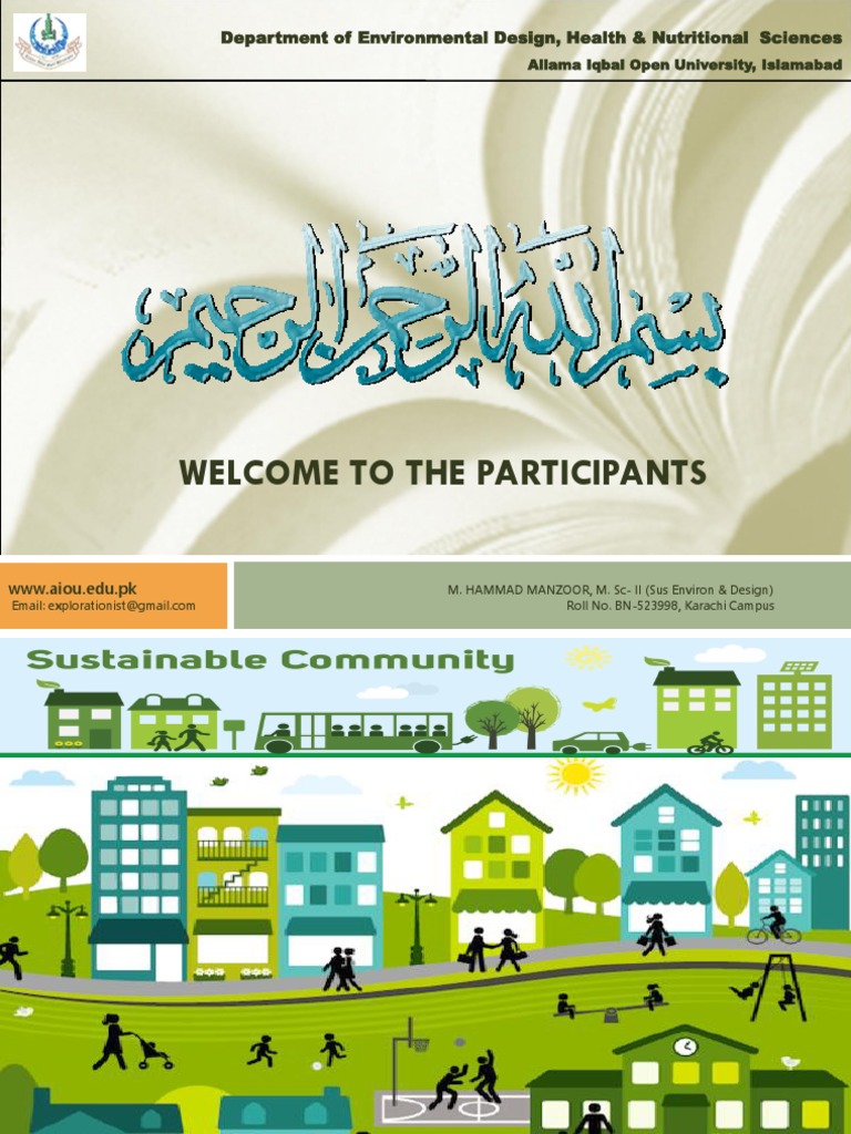 Sustainable Communities in Pakistan Presentation 10-5-2018 | PDF ...