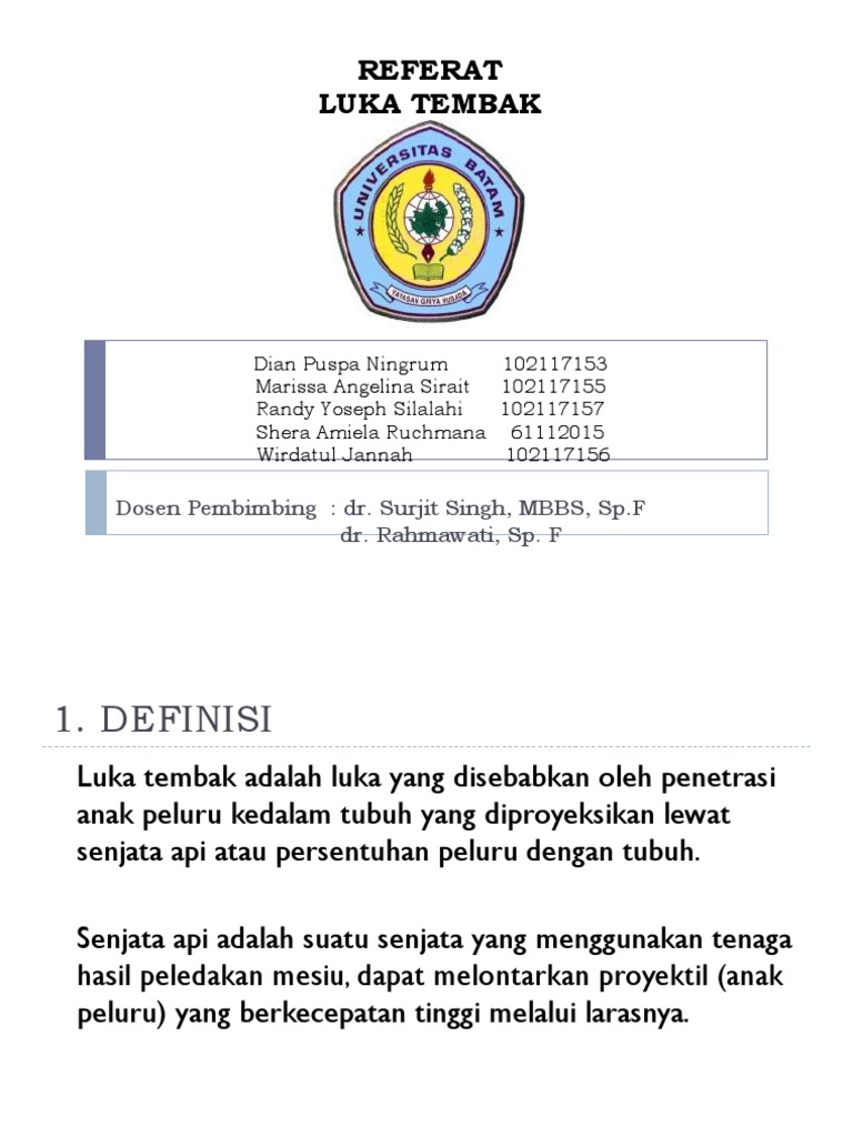 Luka Tembak Forensik Fix | PDF