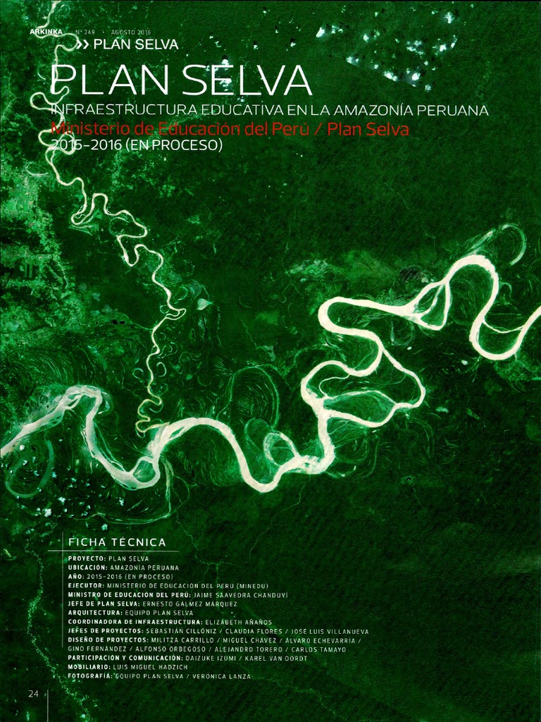 E7a1d Plan Selva Infraestructura Educativa en La Amazonia Peruana | PDF