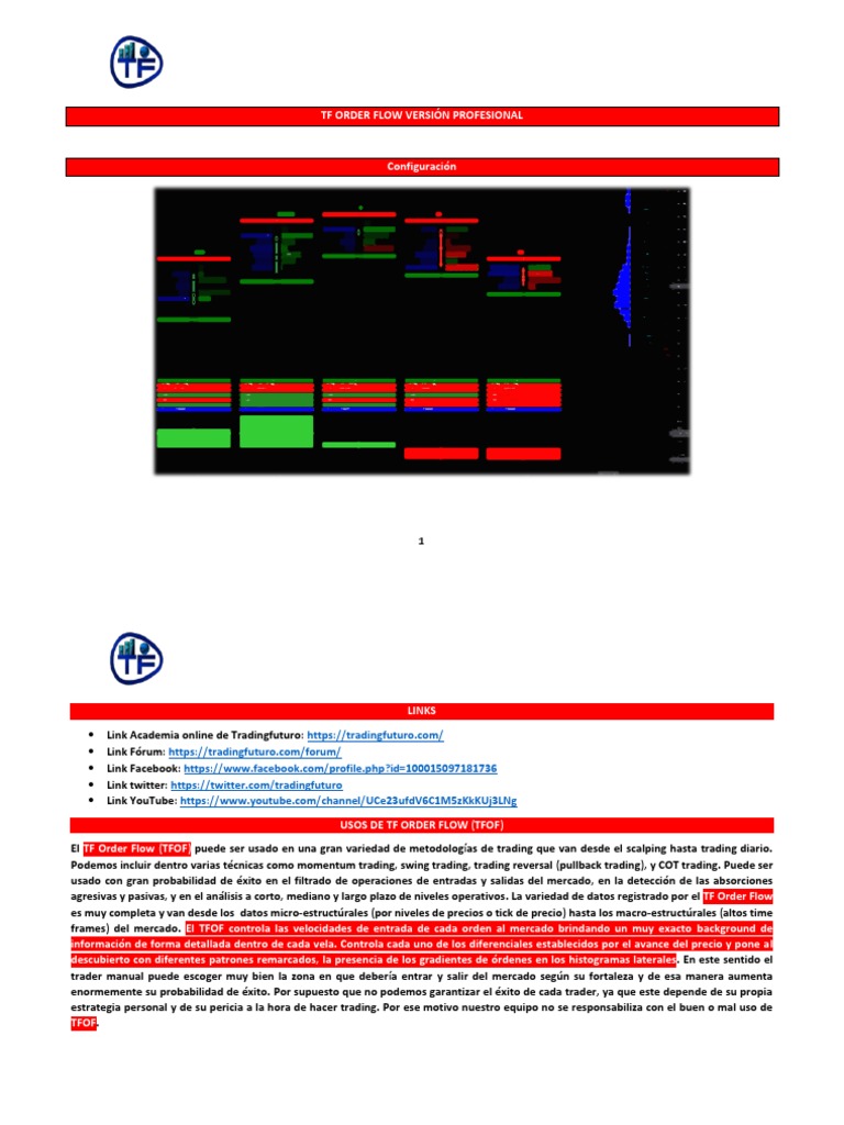 TF Order Flow Versión Pro Español | PDF | Mercado (economía) | Negocios ...
