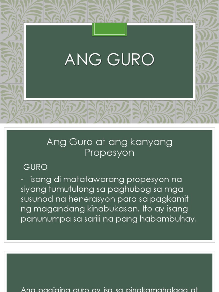 Ang guro