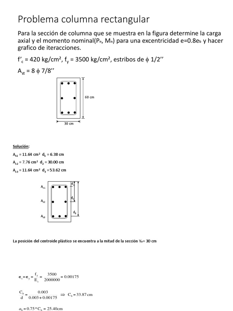 Problema Columna Rectangular | PDF