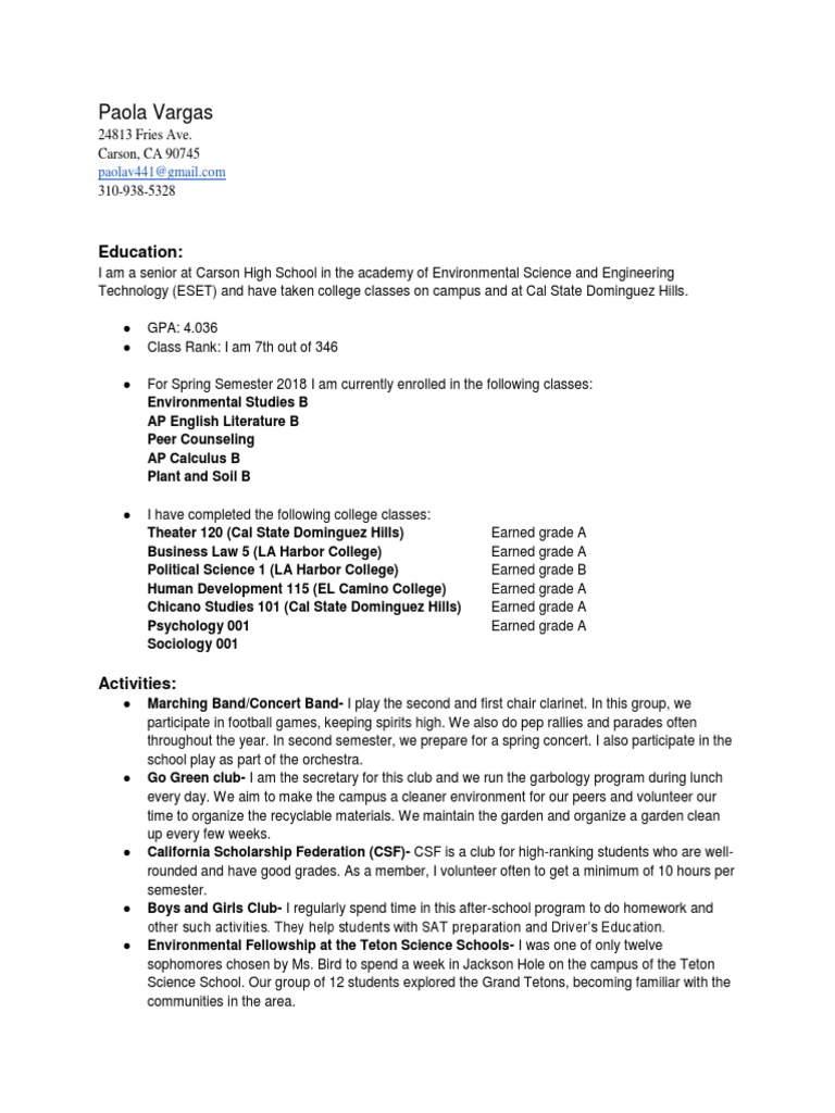 Brag Sheet | Download Free PDF | Grading (Education) | Academia