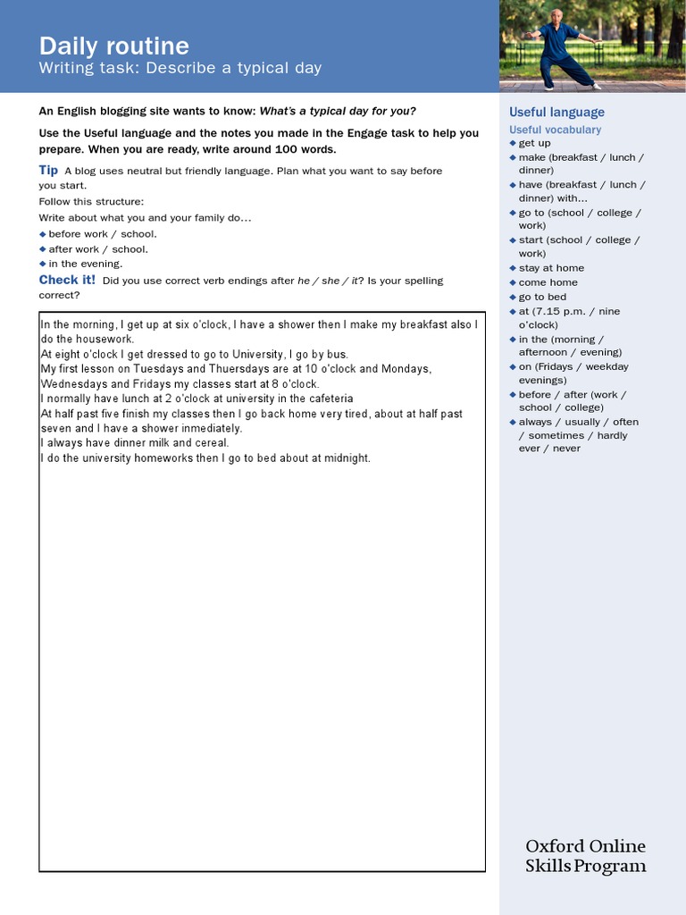 My Typical Day PDF | Download Free PDF | Languages