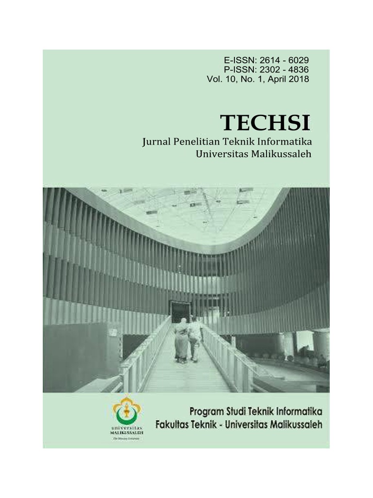 Jurnal Techsi, Vol. 10, No. 1, April 2018 | PDF | Technology & Engineering