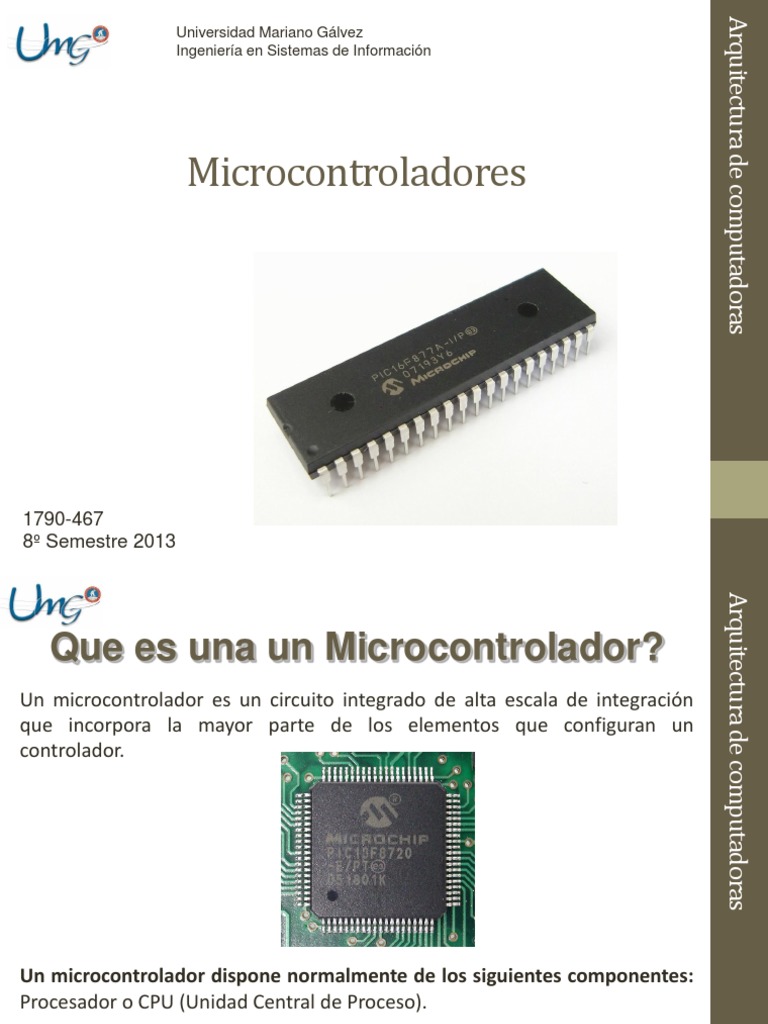 Arquitectura de Microcontroladores | PDF | Microcontrolador | Memoria ...