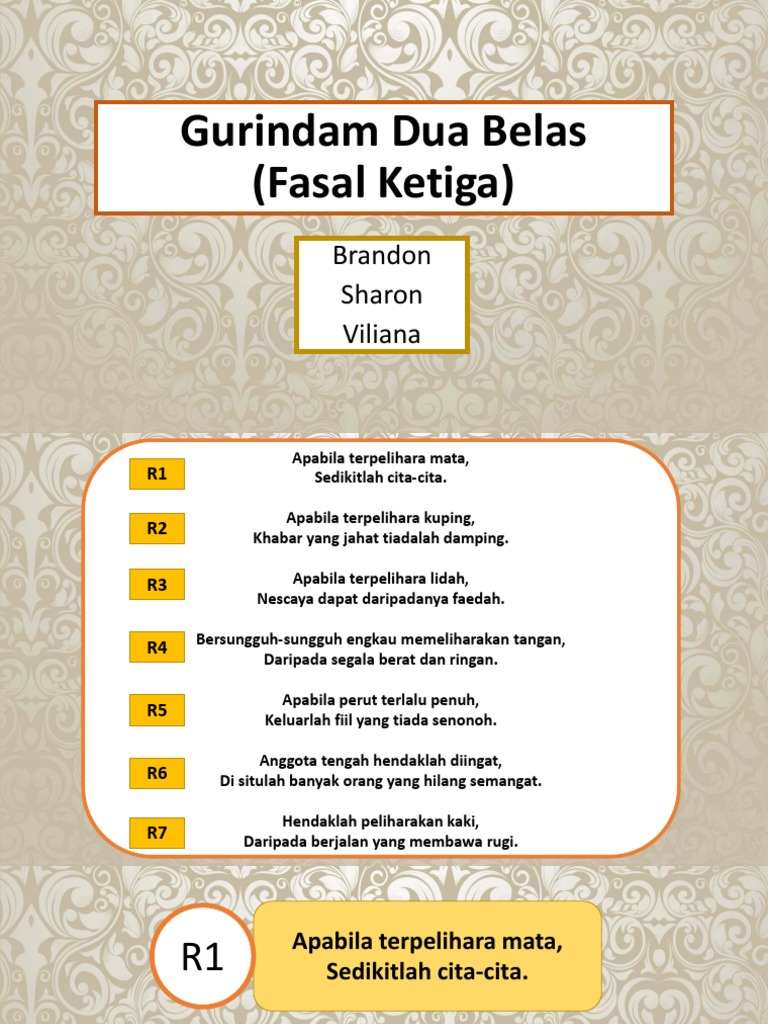 Gurindam Dua Belas | PDF
