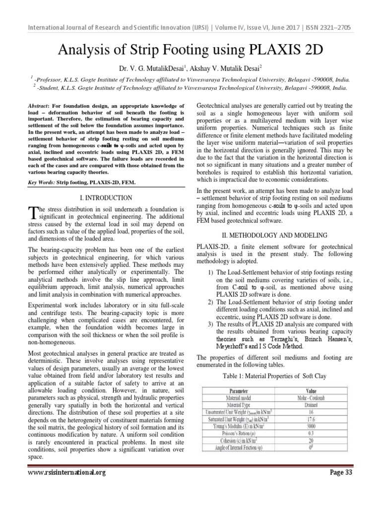 Plaxis Pdf Geotechnical Engineering Finite Element Method