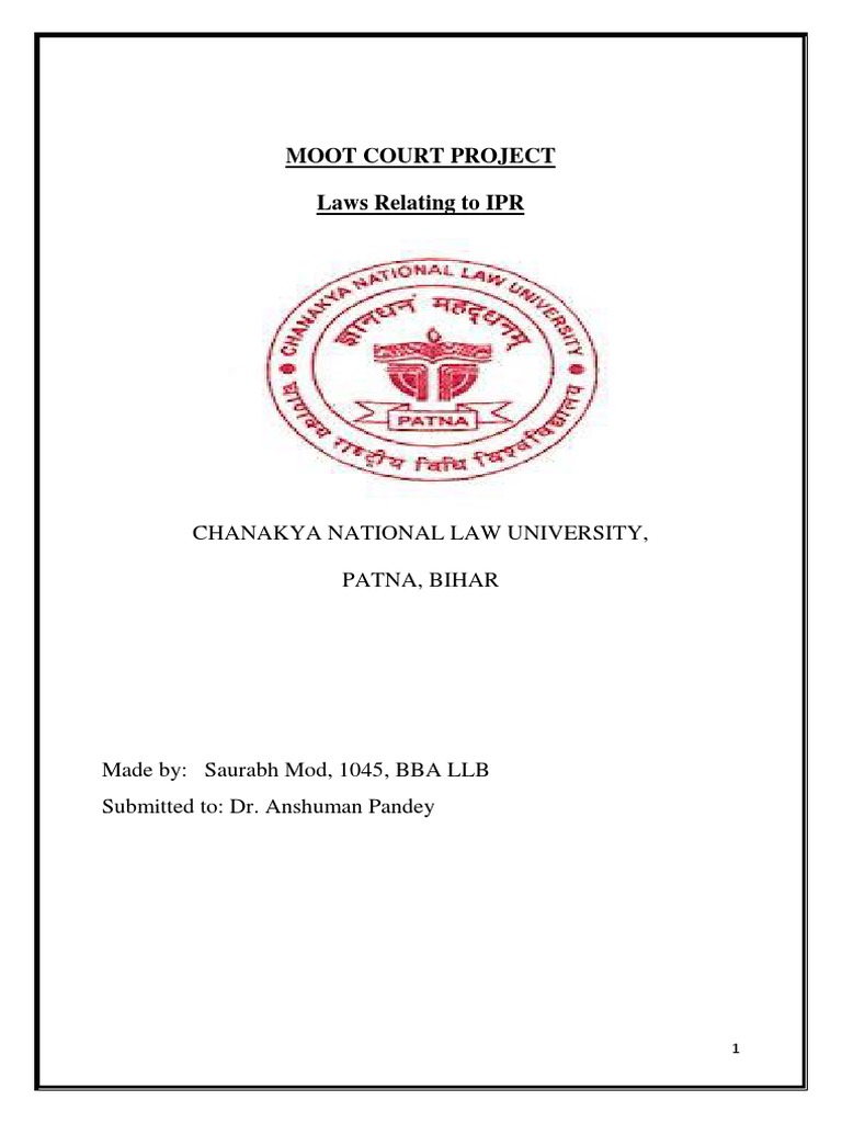 Project Moot Court | PDF | Intellectual Property | Property Law