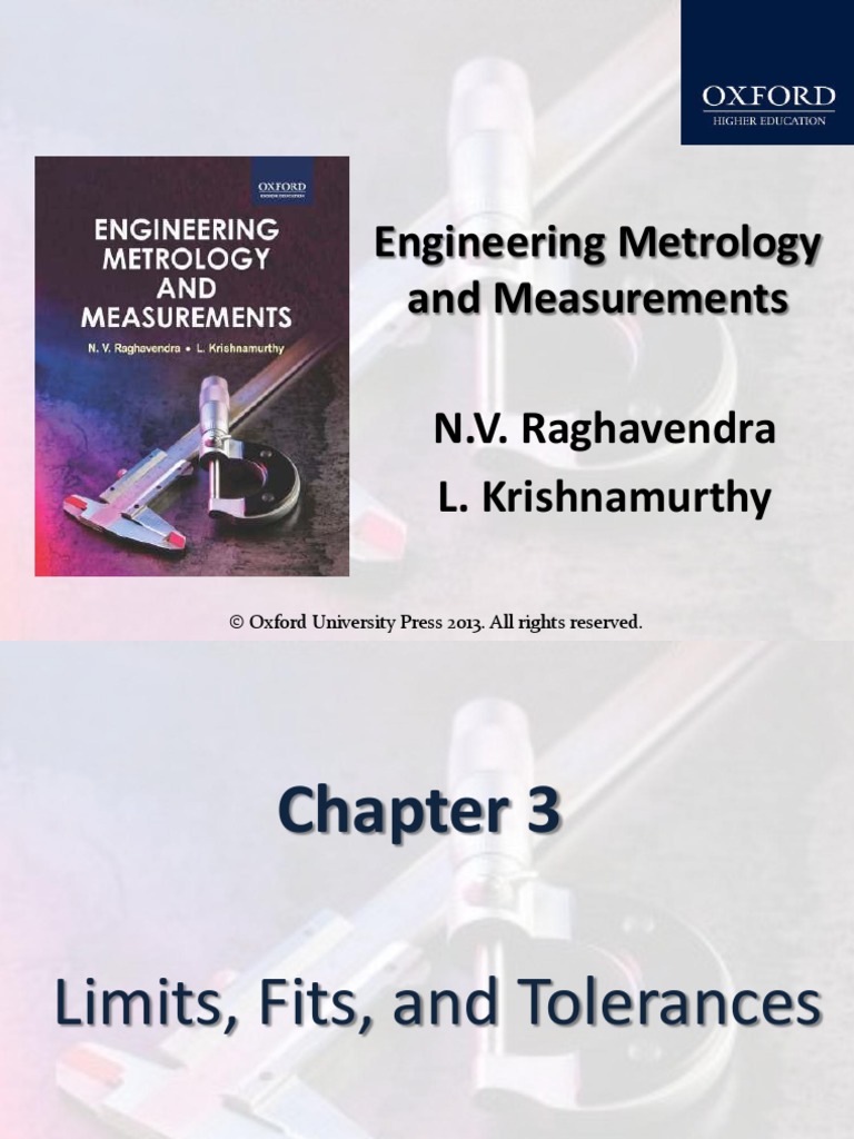 Engineering Metrology and Measurements N.V. Raghavendra L. Krishnamurthy | Download Free PDF ...
