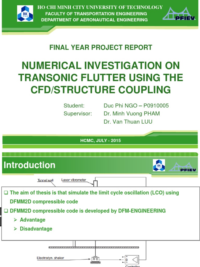 Numerical Investigation On Transonic Flutter Using-CFD-Structure Coupling | PDF | Computational ...