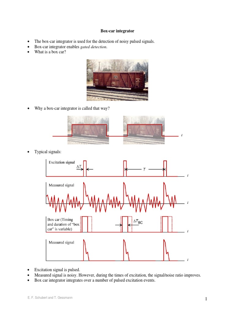 Boxcar Integrator | PDF | Telecommunications Engineering | Electronics