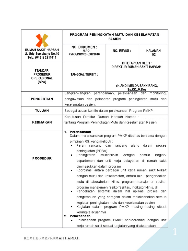 Sop Monitoring PMKP | PDF | Business | Technology & Engineering