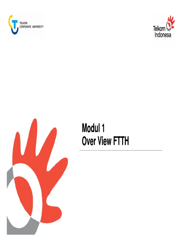 FTTH Overview Osp FTTH Ver 00 | PDF