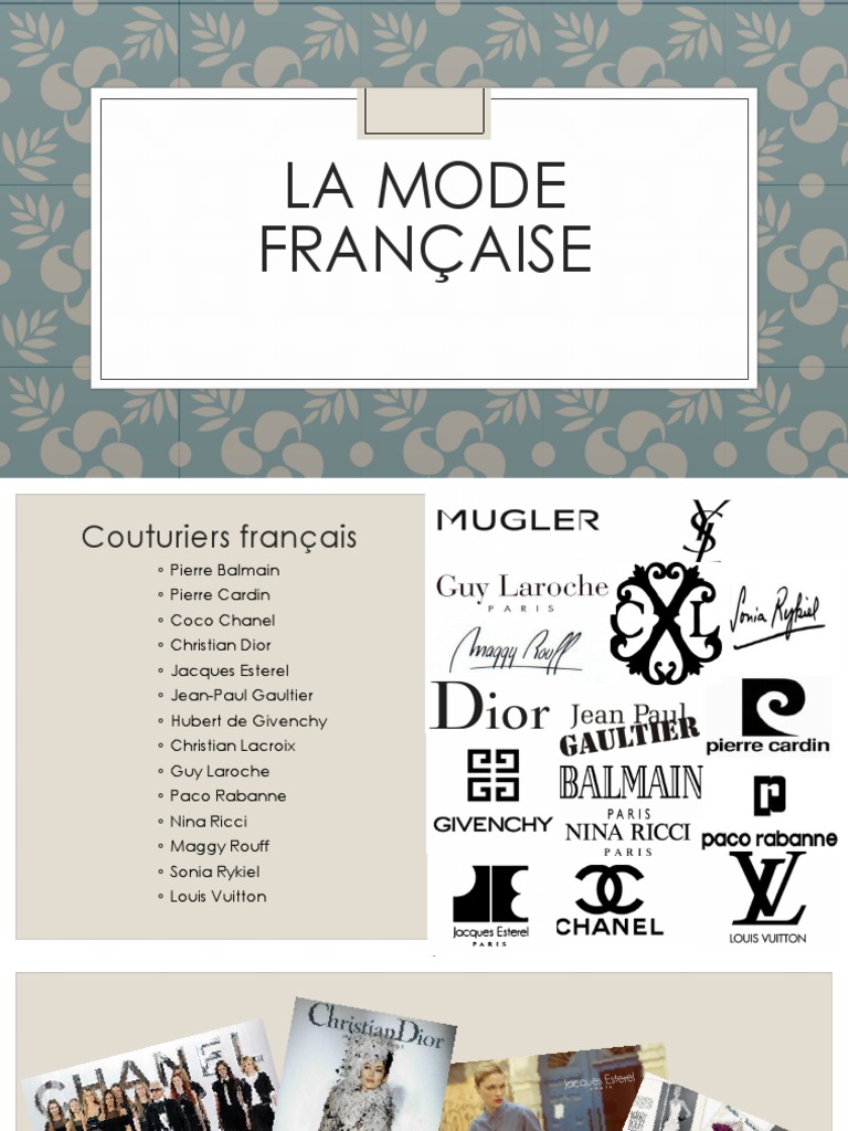 La Mode Francaise | PDF | Style | Mode