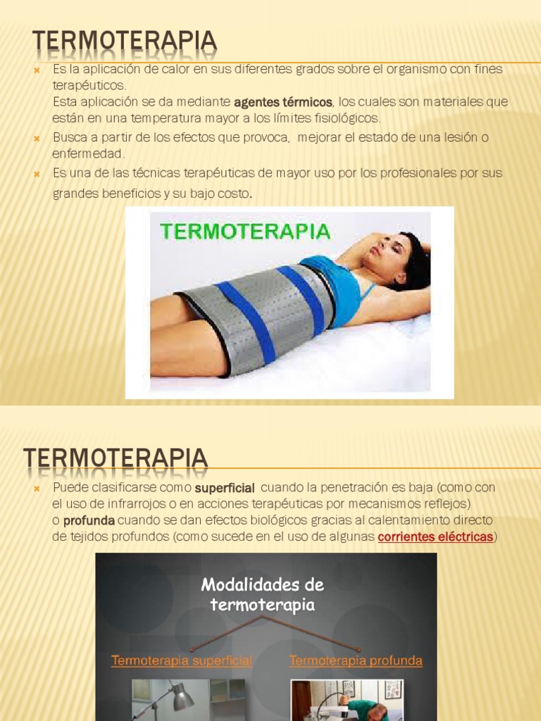 Beneficios y Aplicaciones de la Termoterapia | PDF | Calor ...