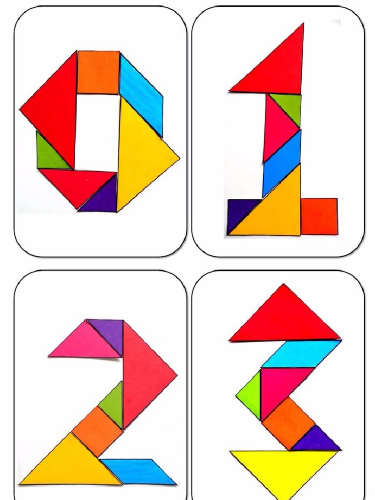 Trabajando los números con el Tangram
