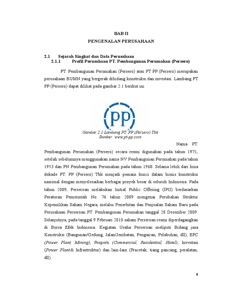 BAB II Pengenalan Perusahaan Fix | PDF