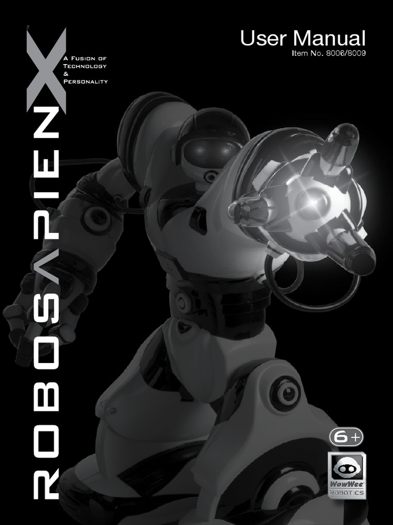 Robosapien X Manual PDF | PDF | Battery (Electricity) | Rechargeable ...