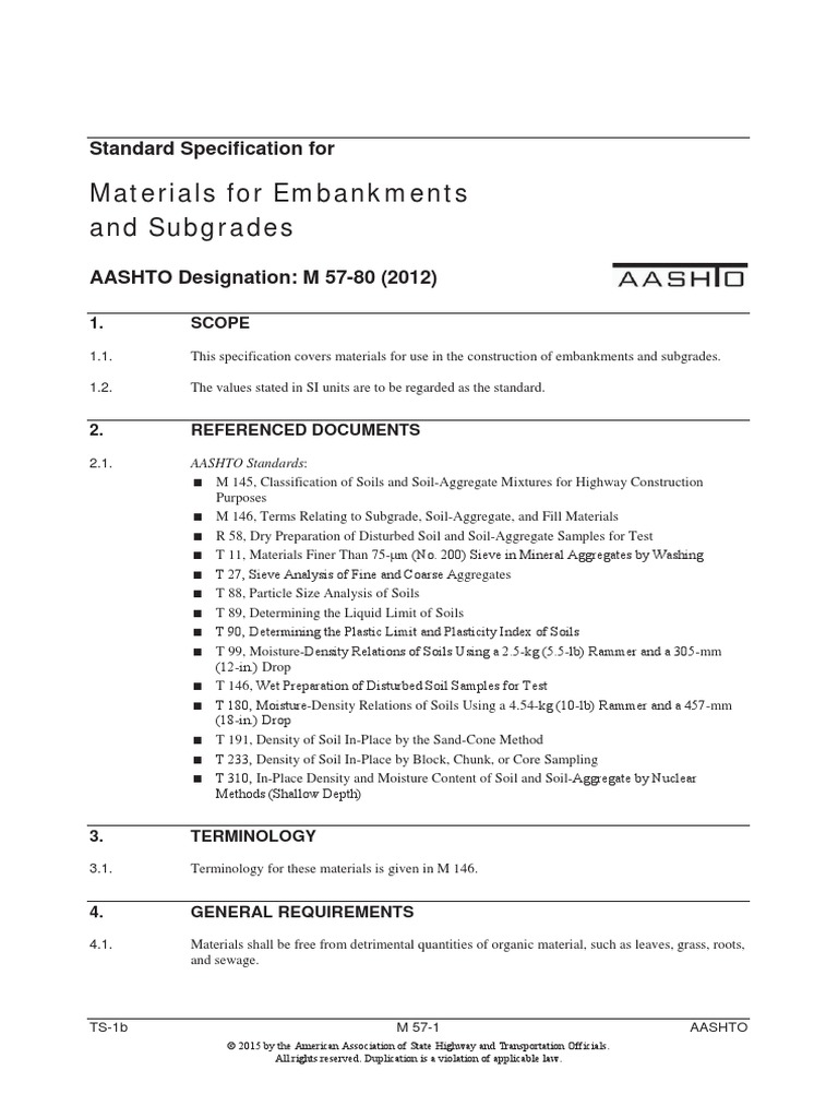 Materials For Embankments and Subgrades | PDF | Soil | Nature