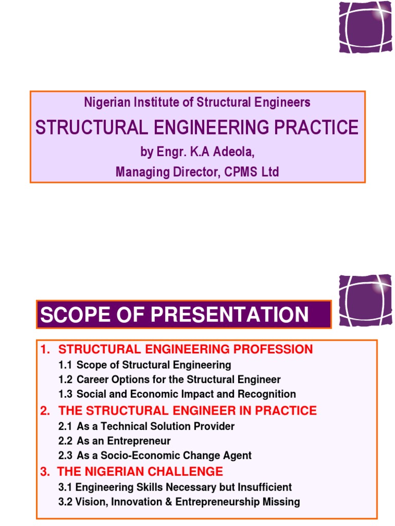 NIStructE Structural Engineering Practice | PDF | Engineer | Structural ...