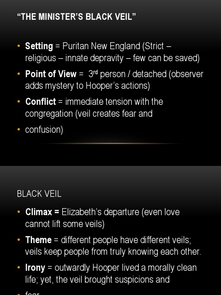 Minister's Black Veil Notes | PDF